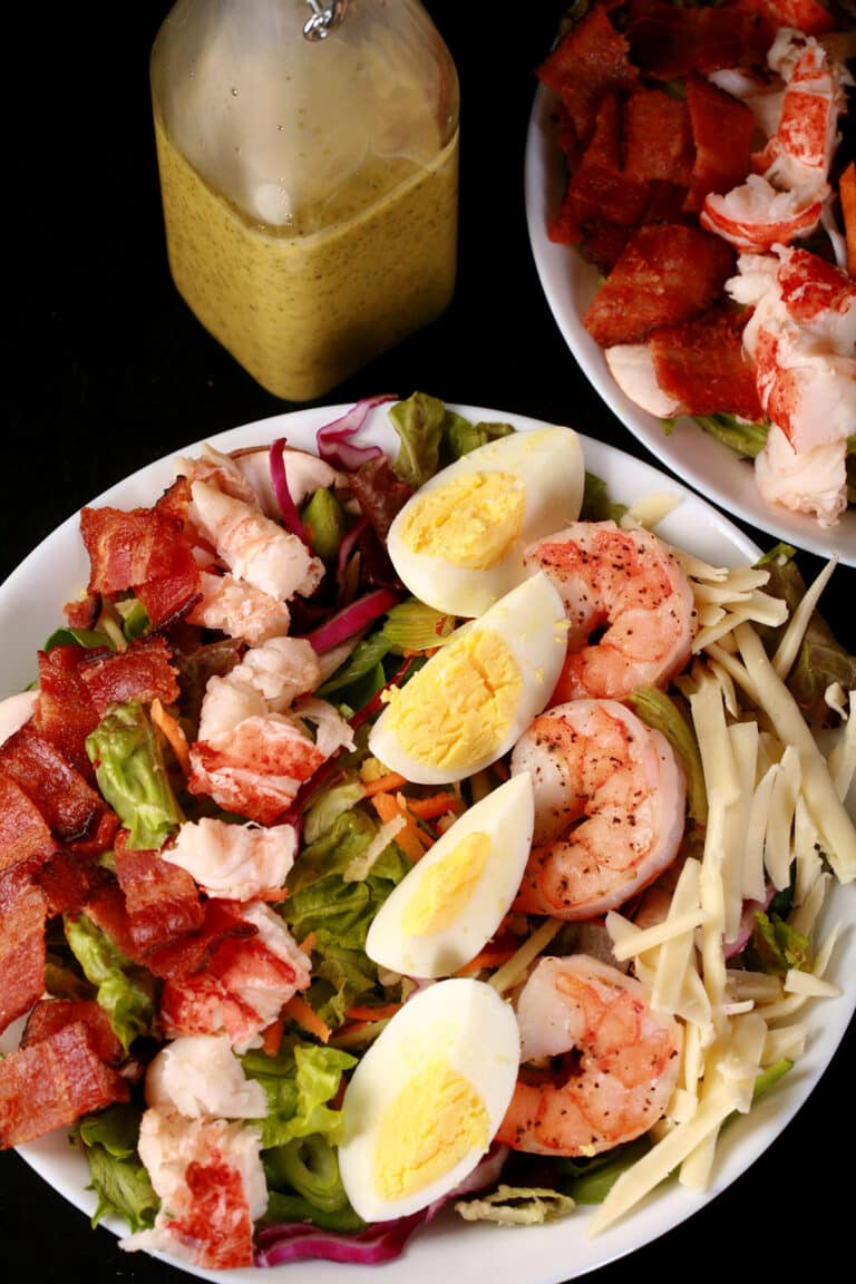 Seafood Cobb Salad - Low Carb Hoser