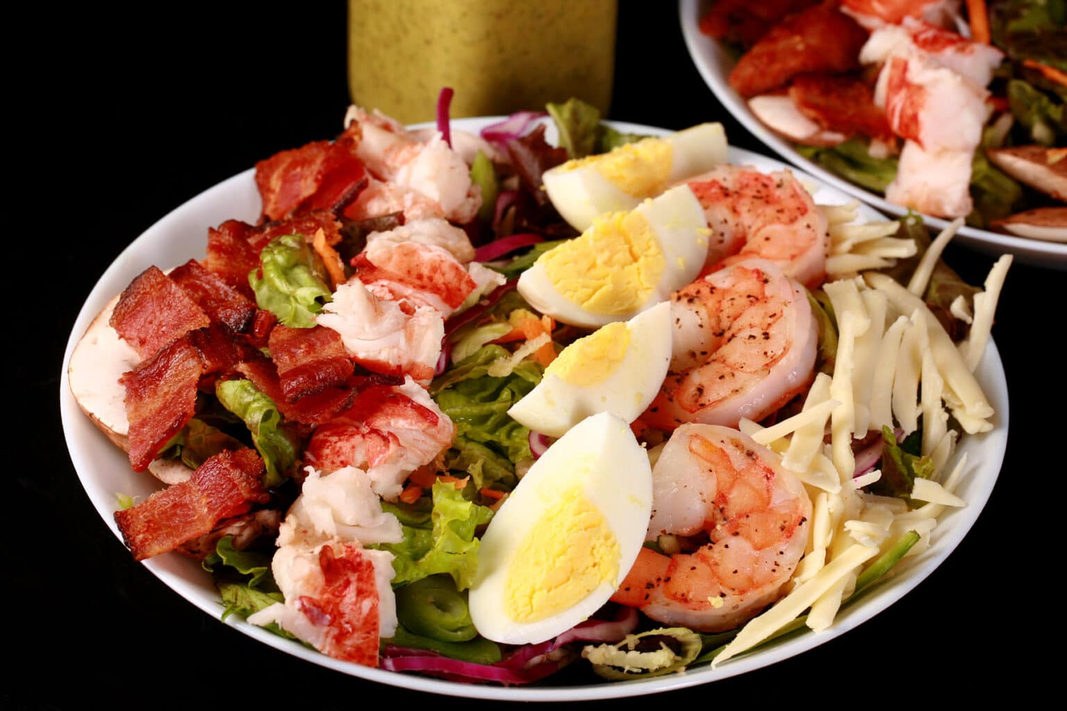 Seafood Cobb Salad - Low Carb Hoser