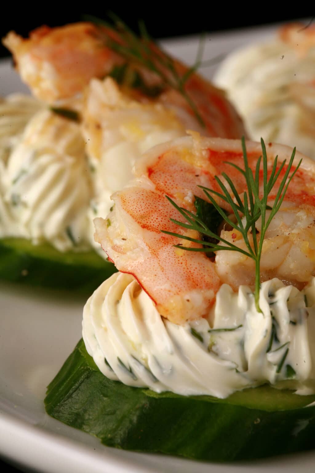 Cucumber Shrimp Canapes [Gluten Free & Keto] - Low Carb Hoser