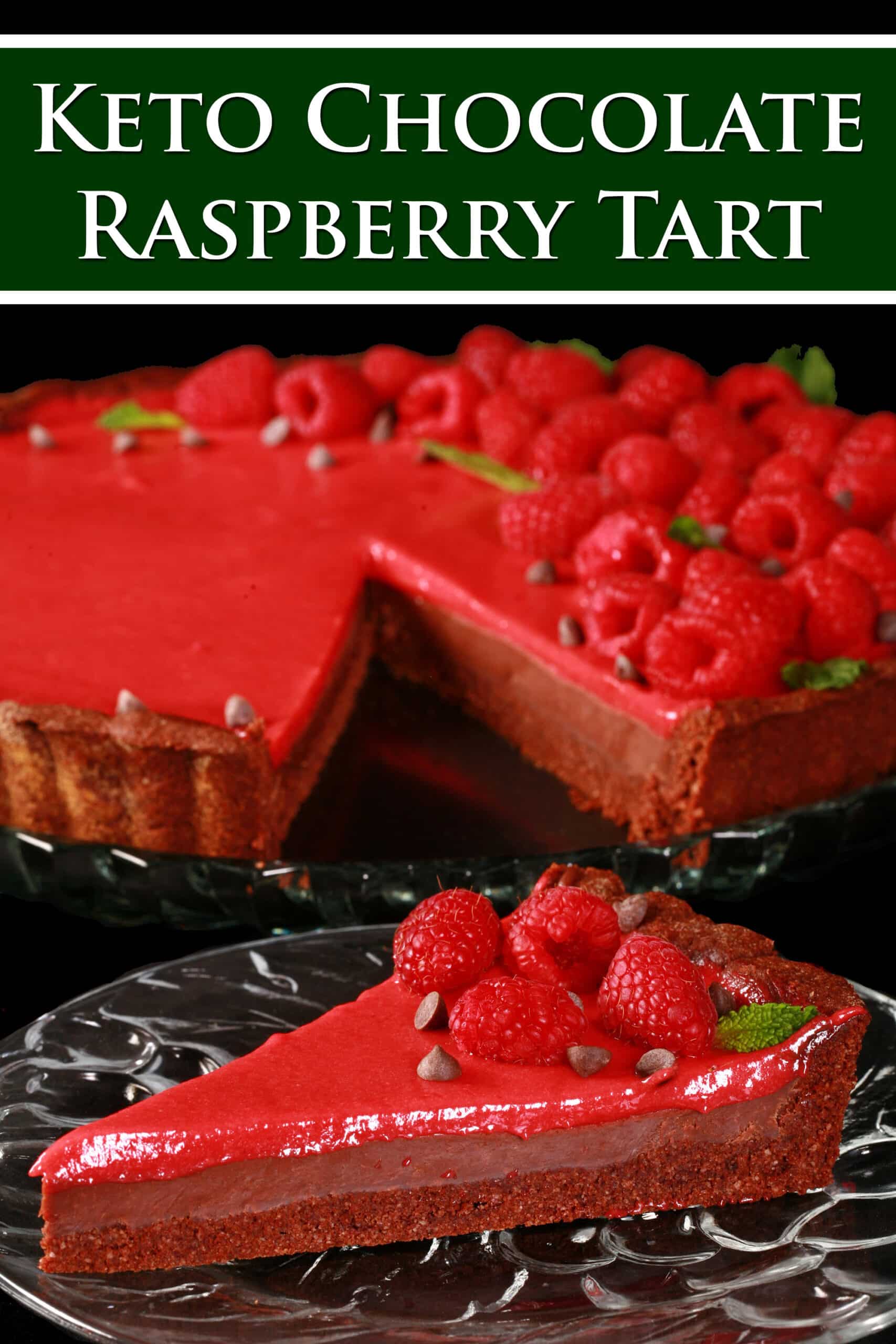 Keto Raspberry Truffle Tart Recipe [Gluten Free / Sugar Free] - Low ...