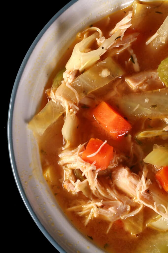 Easy Chicken and Cabbage Soup Recipe [Gluten Free, Low Carb] - Low Carb ...