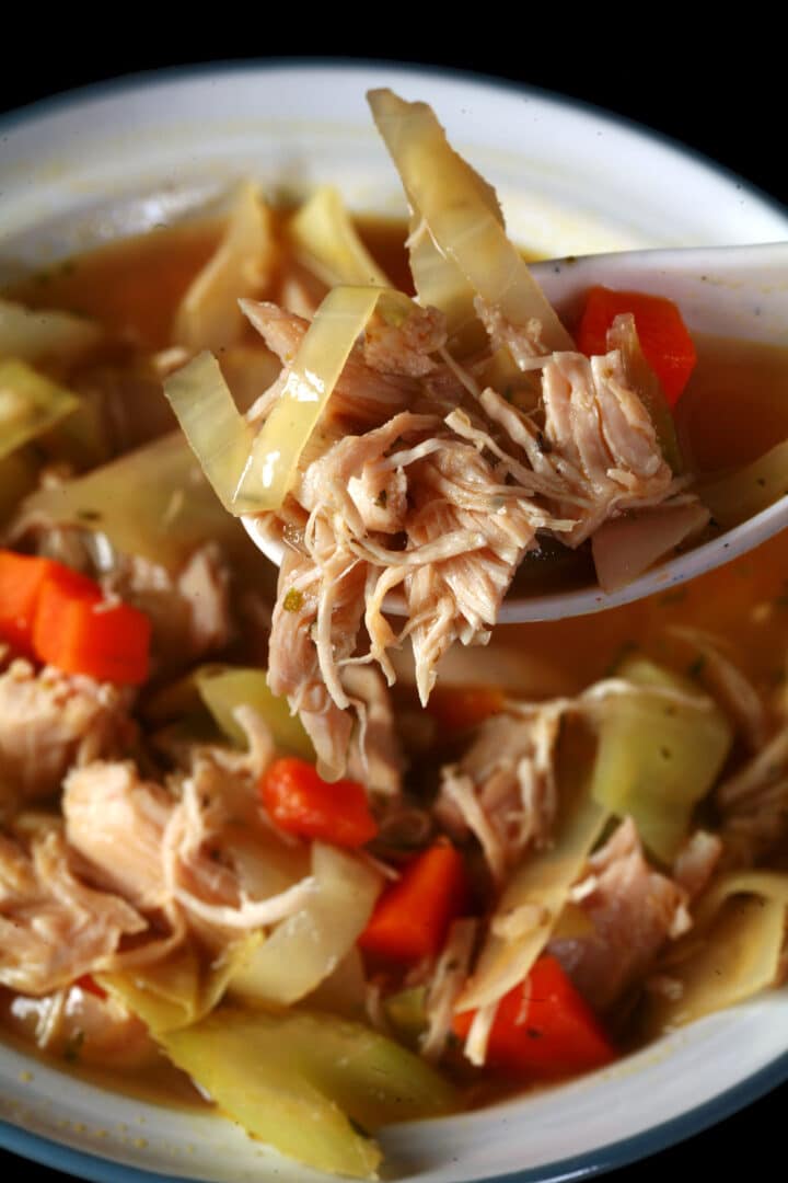 Easy Chicken and Cabbage Soup Recipe [Gluten Free, Low Carb] - Low Carb ...