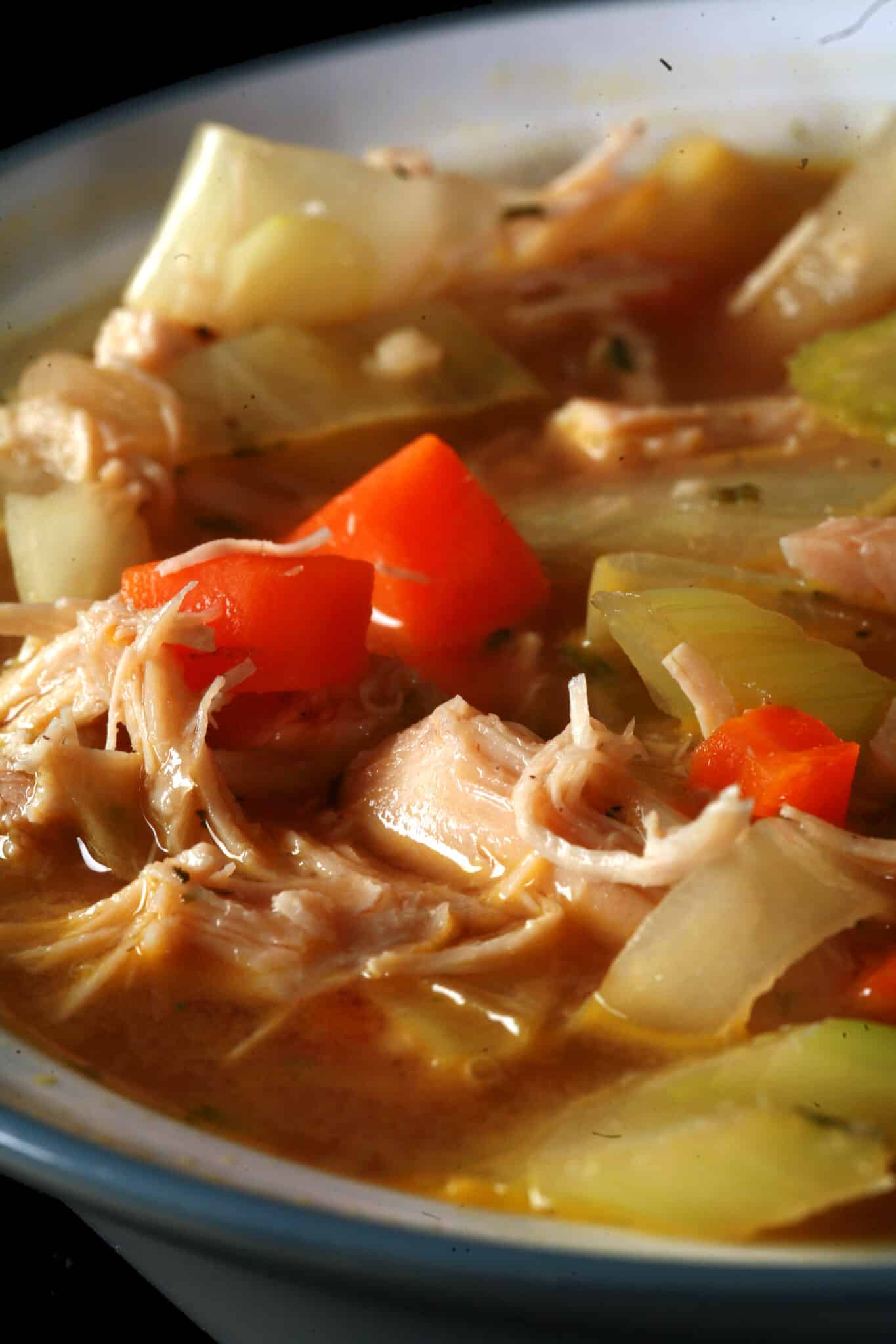 Easy Chicken and Cabbage Soup Recipe [Gluten Free, Low Carb] - Low Carb ...